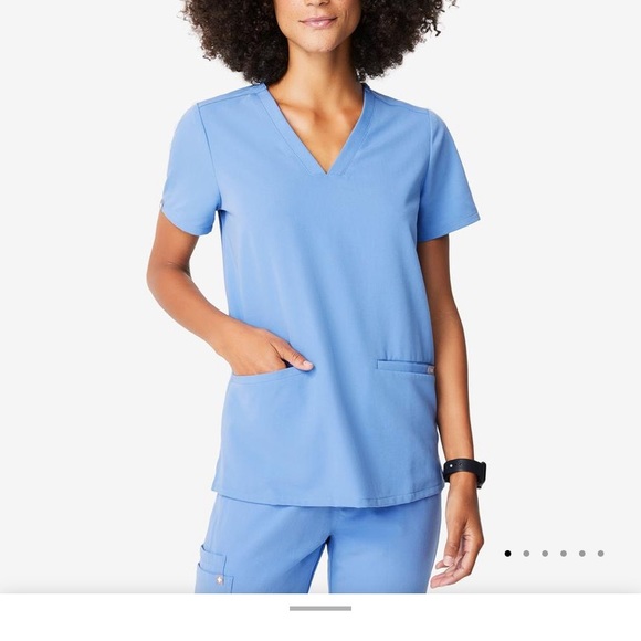 Figs | Tops | Veil Blue Figs Scrub Set | Poshmark